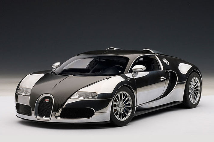 70966 BUGATTI EB VEYRON 16.4 PUR SANG (BLACK/ALUMINIUM CASTING ...